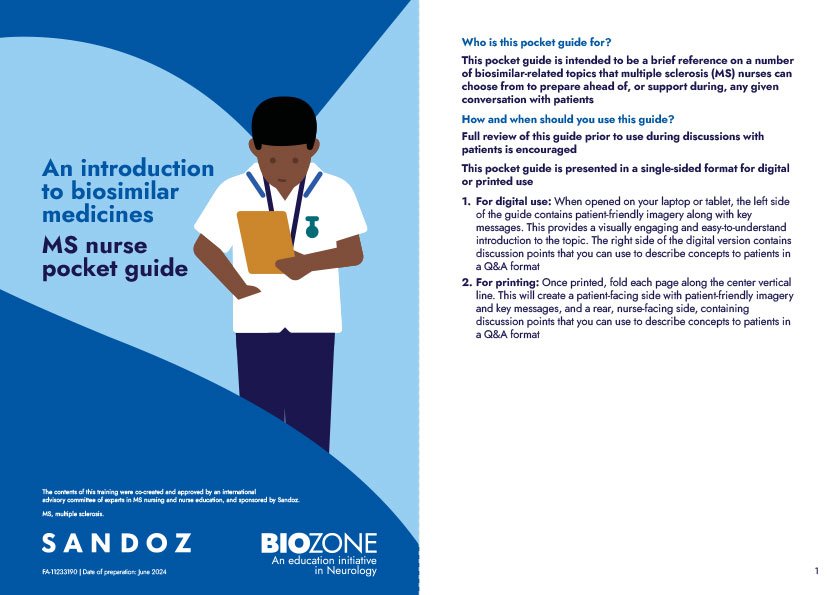 An introduction to biosimilar medicines: Pocket guide | FocusOn Neurology